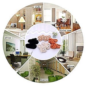 Women's Cute Dog Animal Slippers Warm Memory Foam Winter Slippers Soft Fleece Plush House Slippers Indoor Outdoor(White Teddy Dog 38)