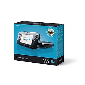 Nintendo Wii U Console - Black Deluxe Set