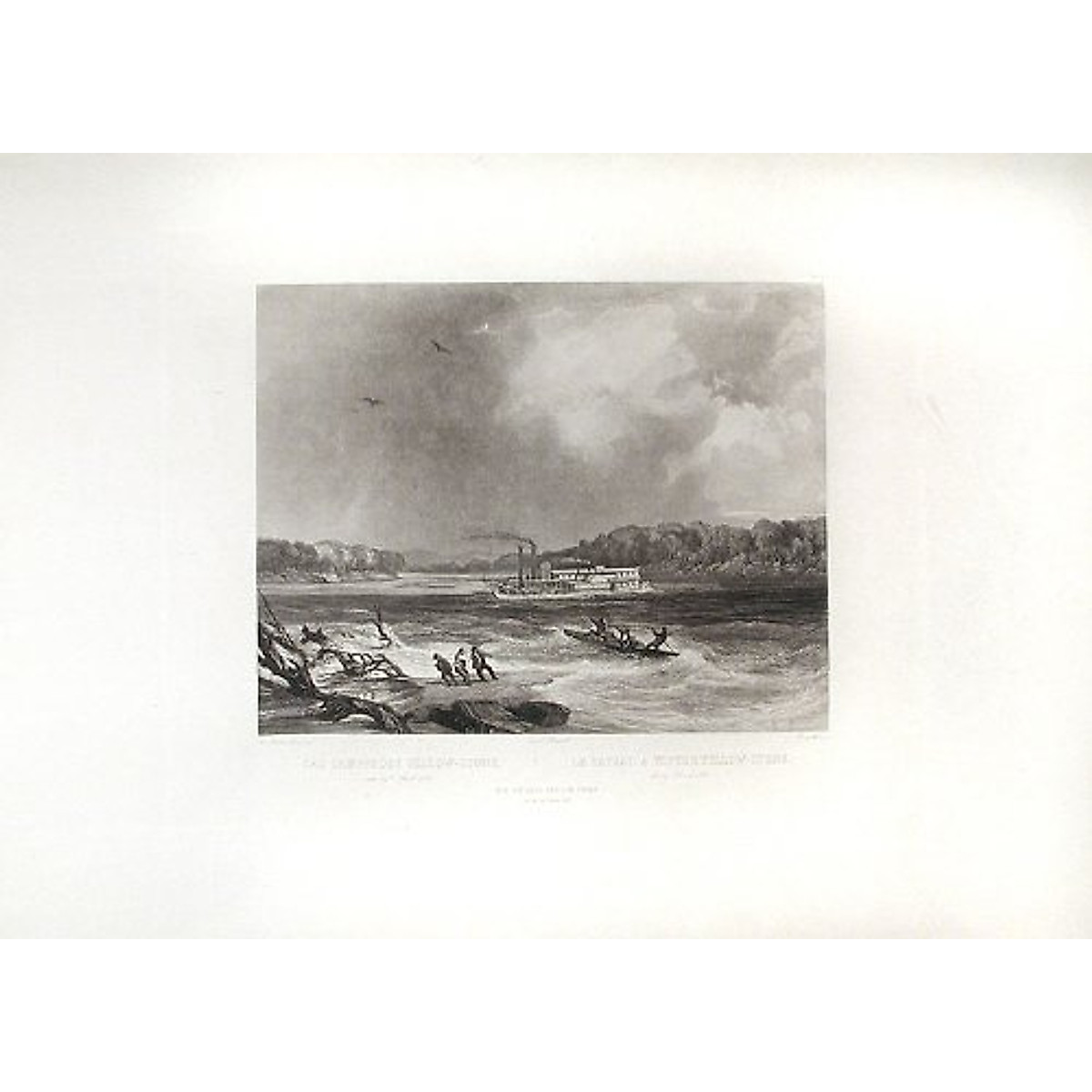 The Steamer Yellow-Stone on the 19th April 1833