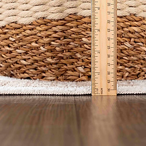 Hauteloom Mave Boys Room, Kids Room, Playroom Machine Washable Area Rug - Road Traffic Car City Carpet - Gray, Cream, Beige, Black - 5'3" x 7'