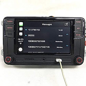 CarPlay 6.5in MIB RCD330 Touchscreen 187B 6RD035187 B Replacement for VW Jetta Golf MK5/MK6 CC Caddy Polo EOS Passat Scirocco Tiguan Touran Transporter