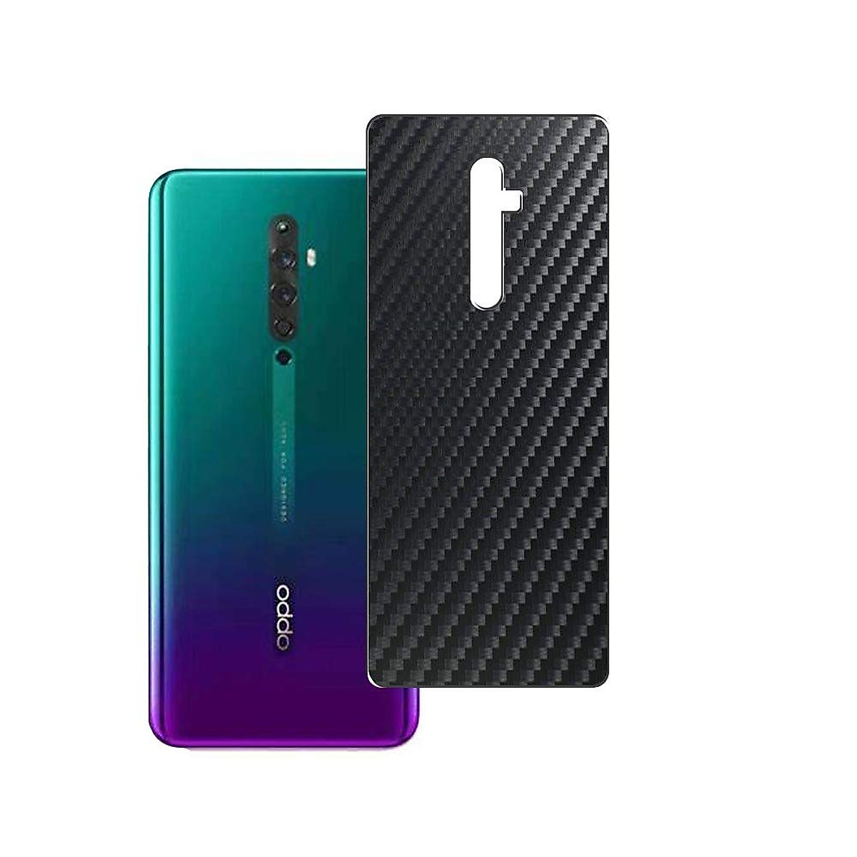 Puccy 2 Pack Back Screen Protector Film, compatible with Oppo Reno 2 Guard Cover （ Not Tempered Glass/Not Front Screen Protectors）- Black