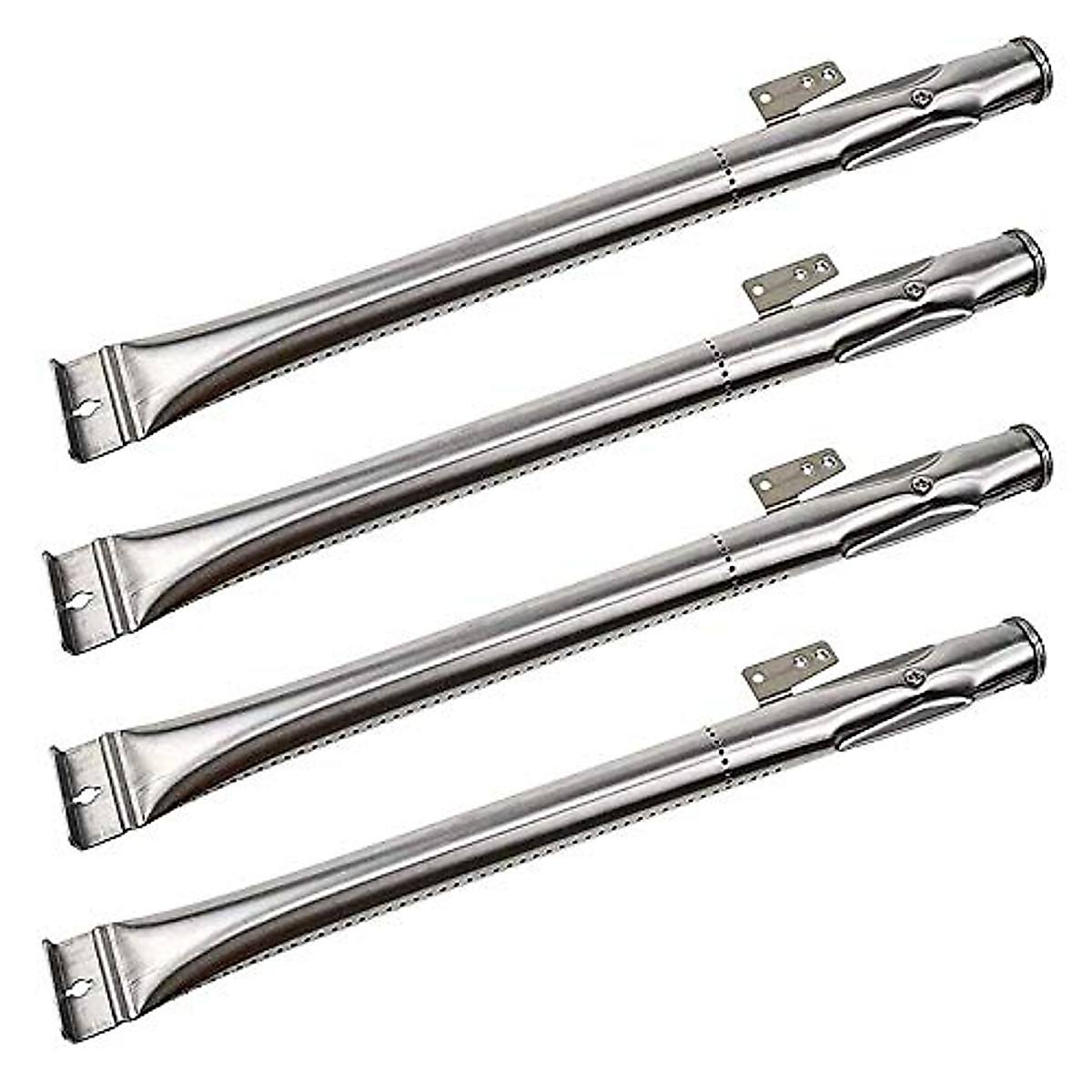 BBQ-Element Stainless Steel Grill Burner Tubes Replacement for Nexgrill 720-0830H, 720-0783E, 720-0864, Gas Grill Pipe Burners for Kenmore, Kitchen Aid, Nexgrill 720-0830A Gas Grill.(4 Pack)