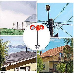 ULTECHNOVO Reflective Windmill Pinwheel Bird Control Scare Device for Garden Farm Pet Toys