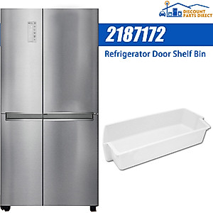 2 Pack 2187172 Refrigerator Door Shelf Bin for Whirlpool for Frigidaire Whirlpool Kenmore Amana Refrigerator PS328468 AP3853103
