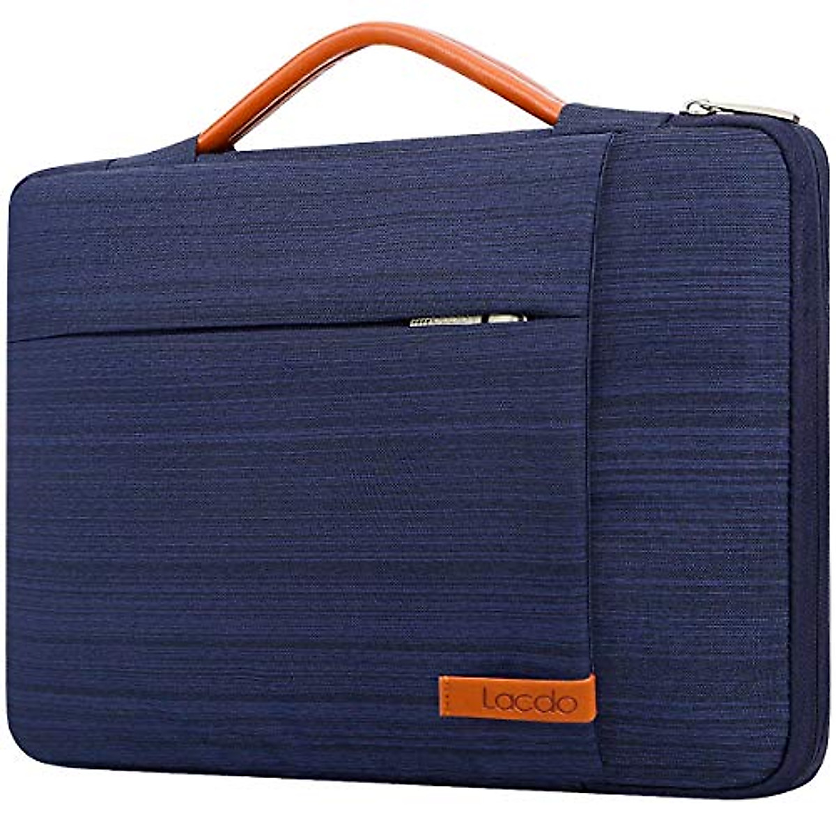 Lacdo 360° Protective Laptop Sleeve Case Computer Bag for 15.6 Inch Acer Aspire, Predator, Inspiron, ASUS ZenBook 15 VivoBook, HP Pavilion, IdeaPad 330, ThinkPad E590 Chromebook Water Repellent, Blue