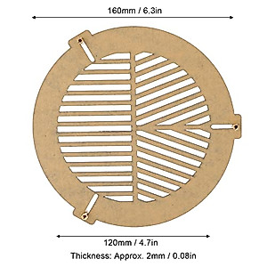 ASHATA Telescope Focusing Bahtinov Mask 120 to 160mm Acrylic Focus Mask Telescope Accessories for Astrophotography Astronomical