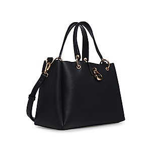 Anne Klein AK Lock Satchel, Black