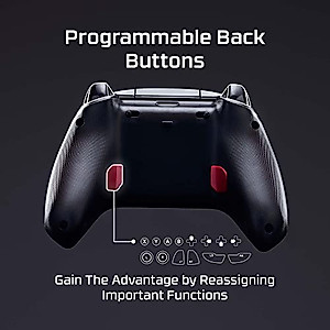 HyperX Clutch Gladiate – Wired Controller for Xbox One, Xbox Series X|S, PC, Officially Licensed by Xbox, Dual Trigger Locks, Programmable Buttons, Dual Rumble Motors