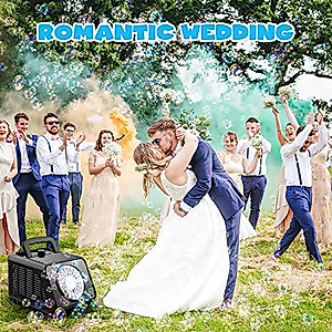 Bloranda Automatic Bubble Machine Upgrade Bubble Blower with 12000+ Bubbles Per Minute Bubble with independently Switched Battery Operated Bubble Toys for Outdoor Toys for Parties, Birthday, Wedding