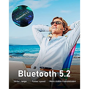 Mosonnytee Headphones Wireless Bluetooth earpiece Noise Cancelling Headphones with Microphone Truck Bluetooth Headset Hands-Free for Cell Phone with Replaceable Batteries for 20-Hours (Gold)