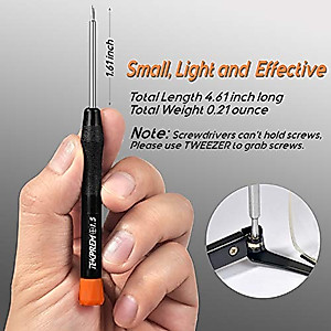 Eyeglass Repair Tools Kit, TEKPREM Glasses Screwdriver Set with Screws, Nose Pads, Phillips & Flathead Screwdrivers,Tweezer,Cleaning Cloth for Eye glasses,Sunglasses and Nose Piece Replacement