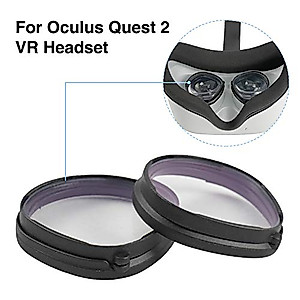 CALIDAKA 1pair Anti Blue Light Magnetic Eyeglasses Lens for Oculus-Quest 2 Anti Blue Light Lens, Oculus-Quest 2 Glasses Accessories,VR Glasses Accessories Anti-Blue Lens