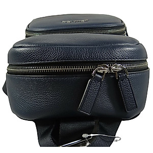 Michael Kors Cooper Commuter Sling Pack Embossed Leather Backpack