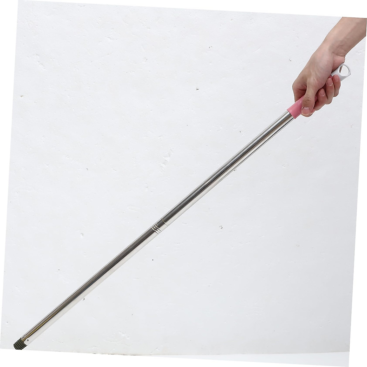 ORFOFE Broom Handle Stainless Steel Replacement Stick for Floor Cleaning Broom Stick for Household and Commercial Use