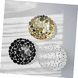 Cabilock wedding decor Decorative Fruit Bowl fruit plate decorative Metal Bowl cupcake stand fruit and vegetable basket black food containers vegetable fruit holder Stainless steel dessert
