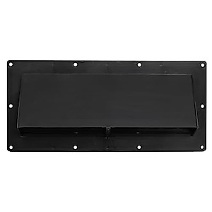 RecPro RV Range Vent Exterior Cover with Locking Damper | Black