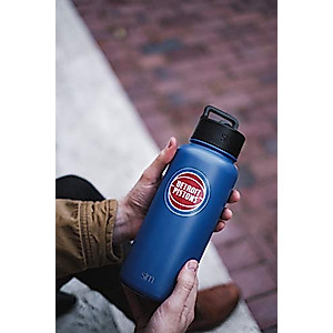 Simple Modern Officially Licensed NBA Golden State Warriors Water Bottle with Straw Lid | Vacuum Insulated Stainless Steel 32oz Thermos | Summit Collection | Golden State Warriors