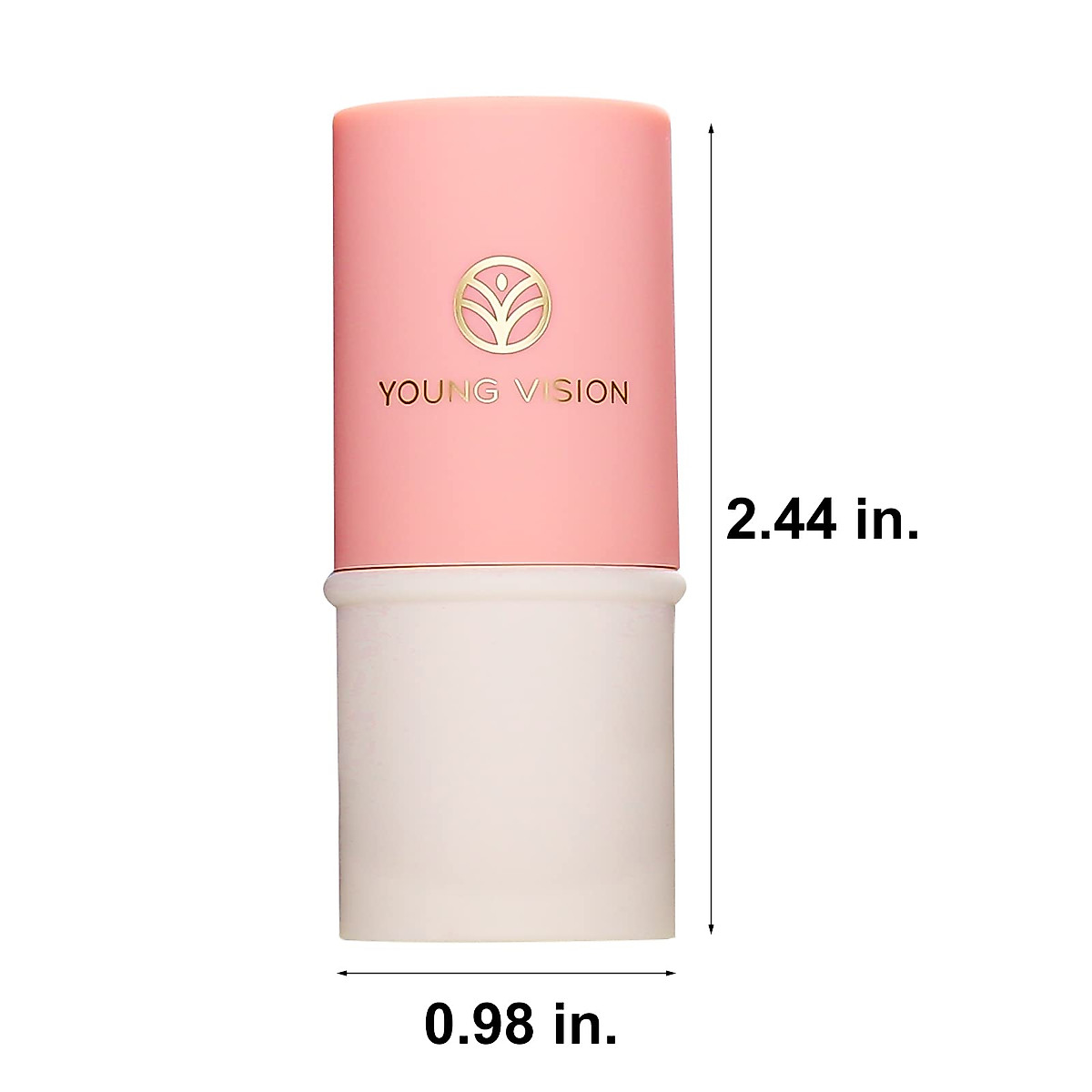 YOUNG VISION Blush Stick, Putty/Cream Makeup Blush, Multi-Use Lip And Cheek Tint, Lightweight, Matte Finish, Easy to Blend, 8054-02