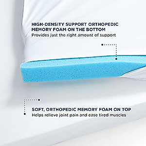 Bedsure Orthopedic Dog Bed for XL Dogs - Memory Foam Dog Beds, 2-Layer Thick Pet Bed with Removable Washable Cover and Waterproof Lining (44x32x4 Inches), Spicy Mustard