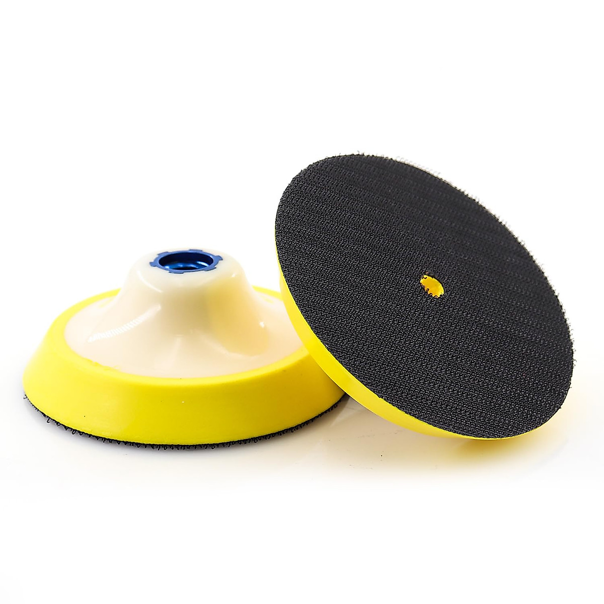 YDROWN 4 Inch Hook and Loop Rotary Backing Pad with 5/8"-11 Thread for Sanding/Polishing Pads Angle Grinder (4 Inch)