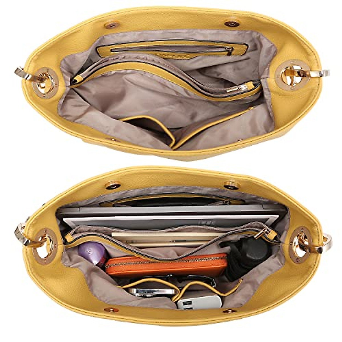 Dasein Hobo Purses Handbags for Women Soft PU Leather Slouchy Shoulder Bags Fashion Top Handle Tote Pocketbook