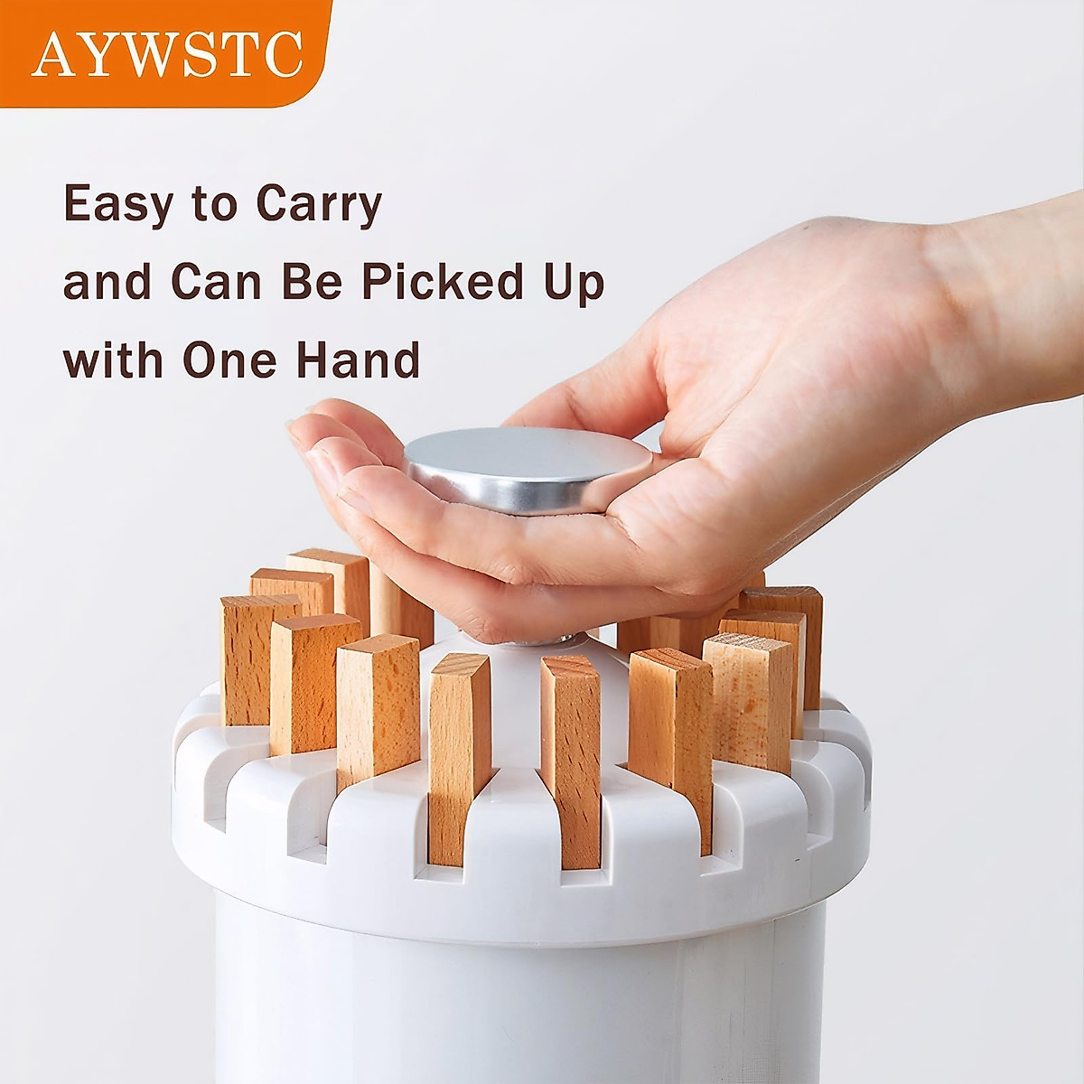 AYWSTC Tripod Clothes Drying Rack - Portable Foldable Garment Drying Rack - Household Floor Standing Clothes Drying Racks with 16 Wooden Drying arms for Balconies, Laundry, Bedrooms