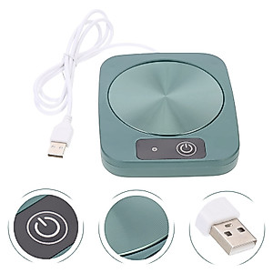 Hemoton 2pcs Heating Coaster Coffee Heater Coffee Warmer Mug Warmer Coffee Cup Warmer Under Desk Heater Heated Coffee Cup Electric Beverage Warmer Candle Wax Cup Warmer Office Cup Warmer