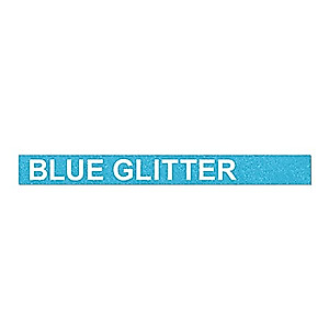 DYMO COLORPOP Authentic Label Maker Tape, 1/2" W x 10' L, White Print on Blue Glitter, D1 Standard