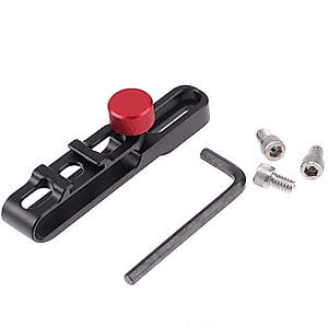 FOTGA Solid State Drive SSD Holder Bracket with 1/4"-20 Screws Lock,Cold Shoe Mount for Samsung T5 SSD BMPCC 4K 6K Pro Zcam Camera