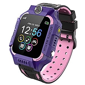 Smart Watch Phone Gift for Kids - Children Smartwatch Boys Girls with SOS Help Need 2G SIM to Call 14 Puzzle Games Music MP3 MP4 Player HD Selfie Camera Calculator Alarms Timer 12/24 H for 4-12