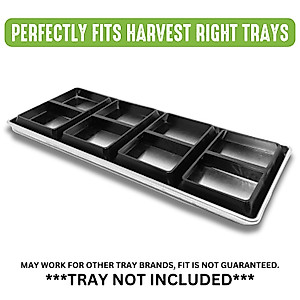 Tray Dividers for Harvest Right Freeze Dryer Trays - Fits Medium Trays (4 Sets (4 Trays), Black)