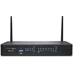 Sonicwall TZ570W Wireless Network Security Appliance (02-SSC-2835) | Next-Generation Firewall | Zero-Touch Deployment | 8X 1GbE Ports, 2X 5GbE Ports