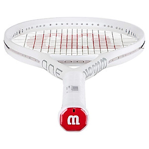 Wilson One Tennis Racquet (4_3/8 White)