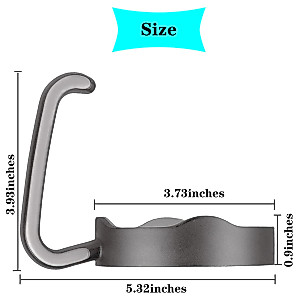 Govdune Handle Compatible with RTIC Tumbler 20oz Yeti Rambler 20 Oz, Anti-slip Tumbler Handle (4 PCS)