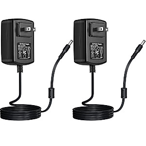 Security-01 [UL Certified] 2-Pack AC 100-240V to DC 12V 3A Power Supply Adapter 5.5mm x 2.1mm for CCTV Camera DVR NVR Led Light Strip UL Listed FCC