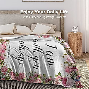 Christian Blanket Inspirational Thoughts Throw Blanket Bible Verse Prayers Get Well Soon Blankets Soft Lightweight Flannel Blanket 40"x50"