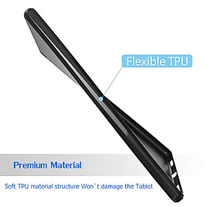 Case for Galaxy Tab A 8.0 Case 2019, Slim Design Matte TPU Rubber Soft Skin Silicone Protective Cover for Samsung Galaxy tab A 8.0 inch 2019 Tablet (SM-T290/t295/t297)