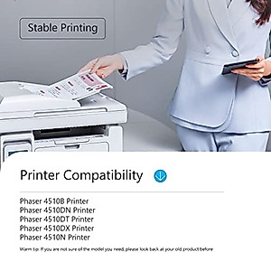 Phaser 4510 Toner Cartridge 113R00712 - UOTY 1 Pack Black High Capacity 113R00712 Toner Replacement for Xerox Phaser 4510B 4510DN 4510DT 4510DX 4510N Printer