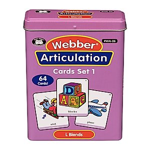 Super Duper Publications | Articulation L Blends Fun Deck | Vocabulary and Language Development Flash Cards | Educational Learning Materials for Children