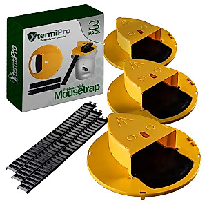 Bucket Mouse Trap -3 Pack | Bucket Trap for Mice and Rats | Multi Catch | Auto Reset 5 Gallon Bucket Mouse Trap | Mouse Traps Bucket for Indoor and Outdoor Use | Reusable Bucket Mouse Trap Lid