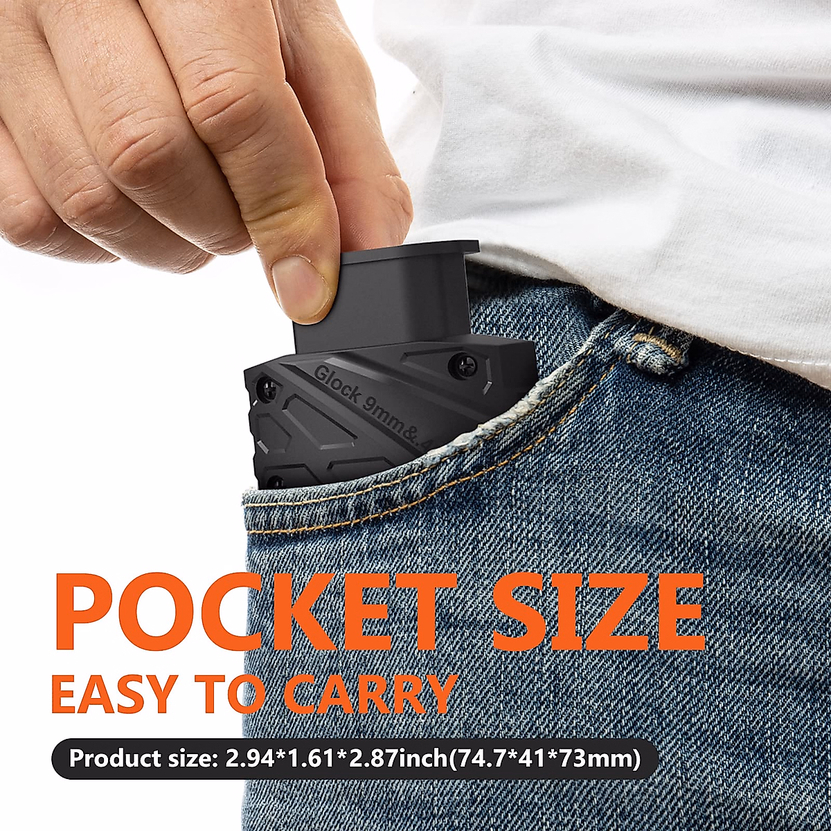 Ludex Magazine Speed Loader for Glock 9mm/.40.Fits Glock 17,18,19,22,23,24,26,27,34,35,45 and 47 (Black)