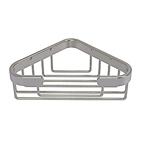 Allied Brass BSK-10ST Corner Soap Shower Basket, Satin Nickel