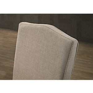 Roundhill Furniture Breda 7-Piece Wood Dining Set, Antique Gray and Dark Oak