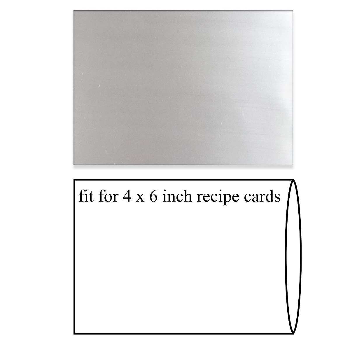 4x6 Inches Recipe Card Protectors, Recipe Card Covers, Set of 100