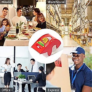 Packing Tape with Dispenser Clear Noiseless Packaging Tape for Shipping Moving Strong Sealing Adhesive Industrial Depot Tapes for Storage 1.96 inch x 33 Yards 1” Core 3 Pack