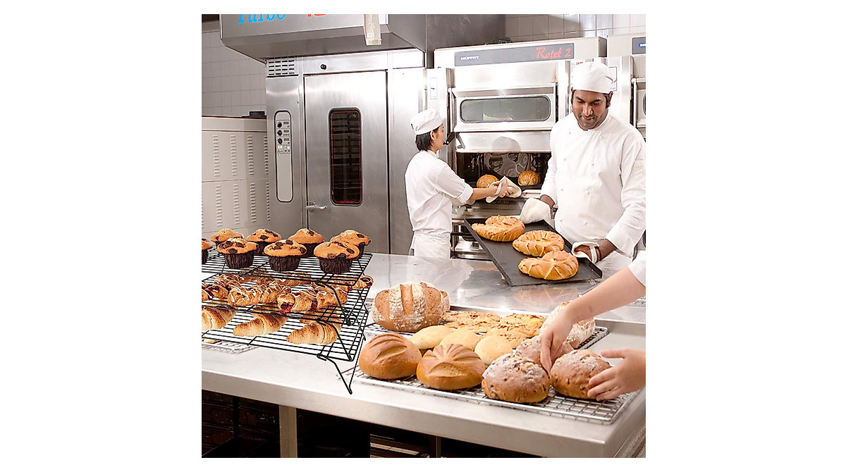 3-Tier Cooling Rack for Baking and Cooling Cookies, Cakes, Bread