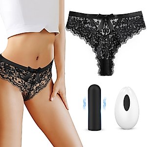 Sex Toys Remote Control Vibrator Bullet Panties - AIVSMY Mini Vibrators Wearable Panty Vibe with 10 Vibrating Modes and Adjustable Sizes- Secret Adult Toy Clitoral Stimulator for Women Couples & Games