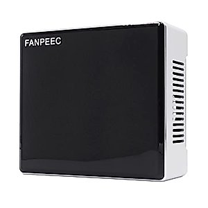 FANPEEC Industrial PC Fanless Mini PC Windows 11 Pro Core i5 10210U 32GB RAM 512GB SSD, Fanless PC Dual Ethernet, WiFi 5, BT 4.2, GPIO, 6*USB, 2*RS232 COM, Wake On LAN