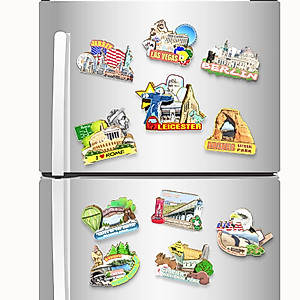 UK Leicester England Magnet Fridge Magnet Wooden 3D Landmarks Travel Collectible Souvenirs Decoration Handmade-2